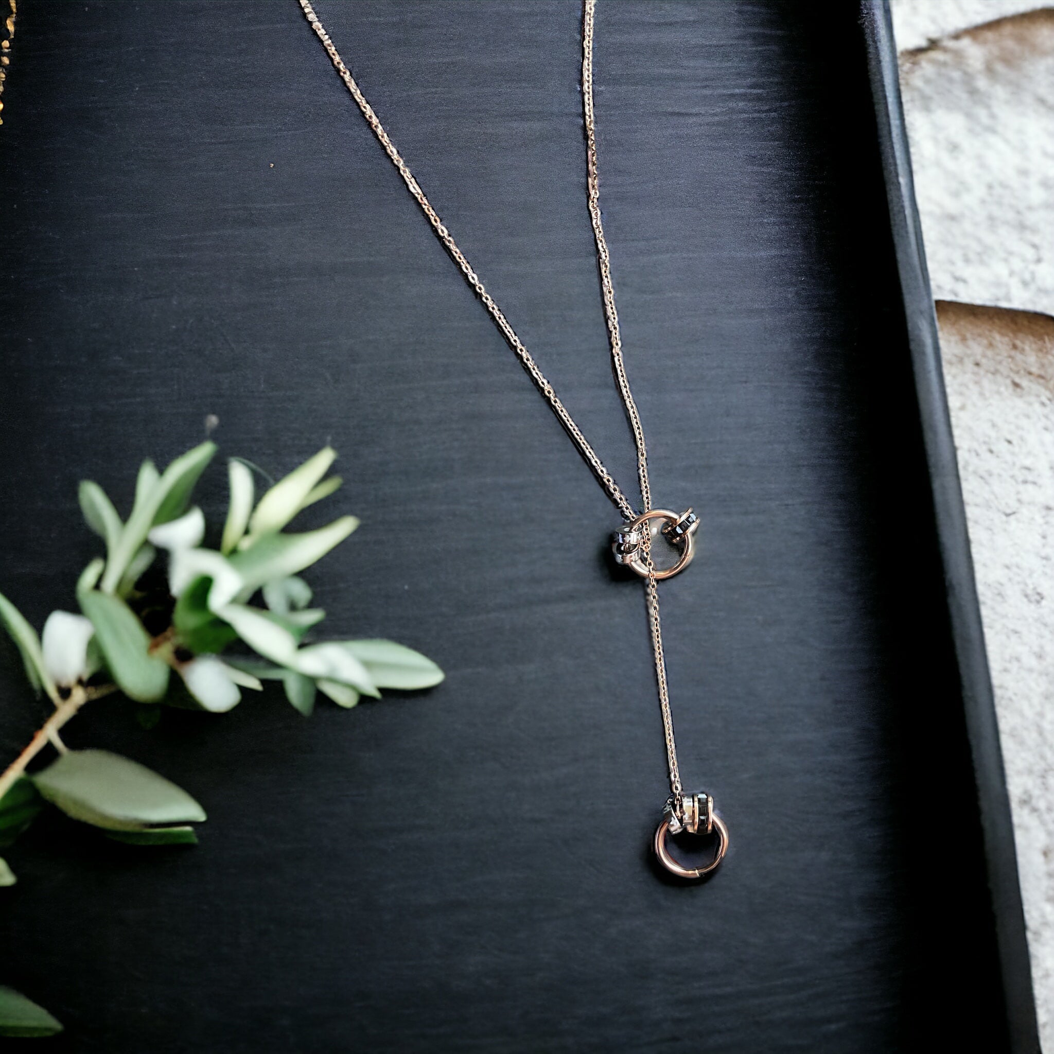 Dual Ring Chain – Saavi Jewel